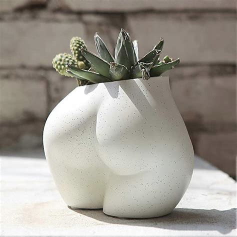 Resinplant Pot Female Body Flower Vase Chest Butt Shaped Vase Indoor