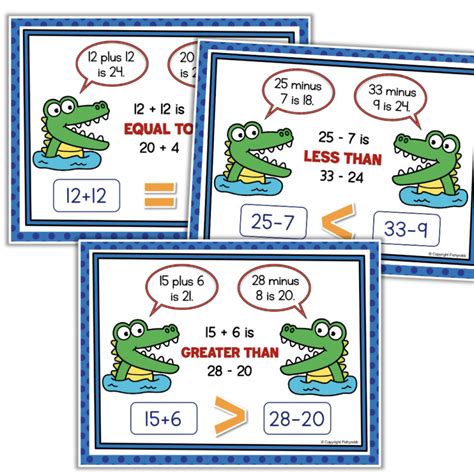 greater than less than alligator activities comparing numbers
