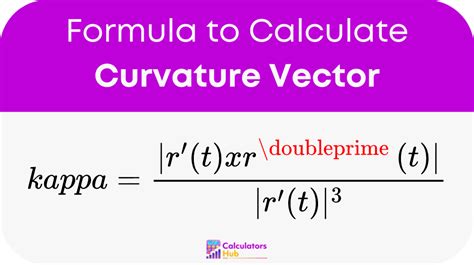 Curvature Calculator Vector Online