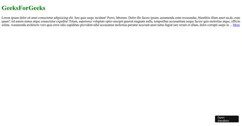 Collapsible Text Codesandbox