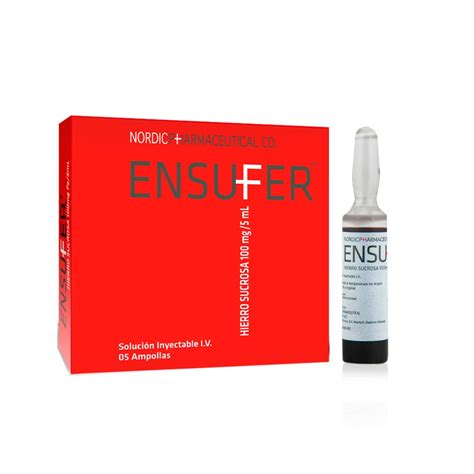 Ensufer 100mg Fe 5ml Solucion Inyectable Caja X 5 Ampollas Farmacia Sana Salud