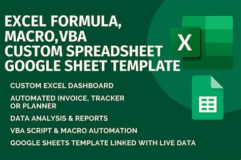 excel formula macro vba custom spreadsheet and goggle sheet template