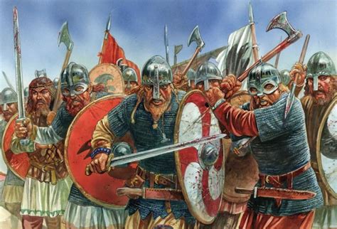 Scandinavian Hirdmans Искусство викингов Иллюстрации воинов