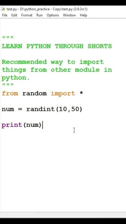 How To Import Things From A Module In Python Shorts Pythonshorts Pythonmodule Pythonimport