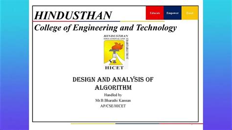 Design Analysis And Algorithms Quick Sort Youtube