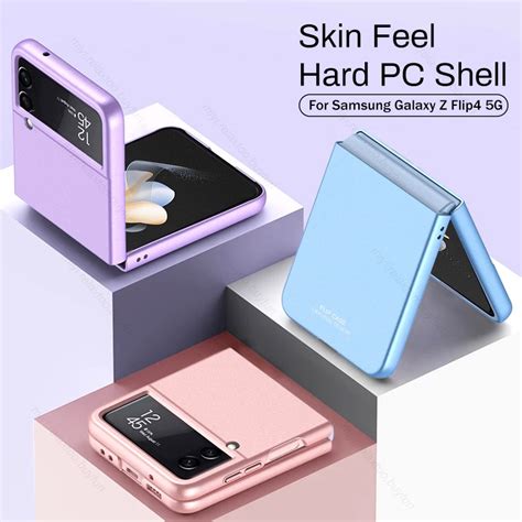 For Samsung Galaxy Z Flip Flip Flip Case Matte Candy Color Hard PC Shockproof Back Cover For