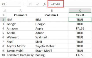 How To Compare Two Columns In Excel For Matches Differences
