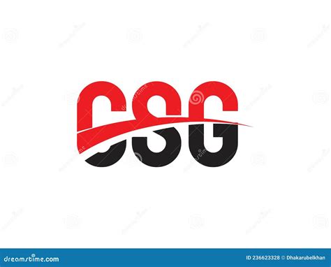 Csg Letter Initial Logo Design Vector Illustration Stock Vector Illustration Of Initial
