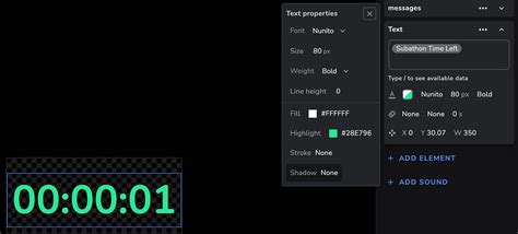 StreamElements Subathon Countdown Timer Widget Twitch Youtube Overlays Widgets