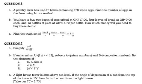 Revise With 2024 Bece Maths Projected Topics Mock Questions