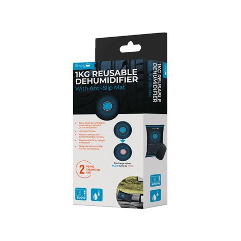 1kg Reusable Dehumidifier With Anti Slip Mat Simply Brands Private Label
