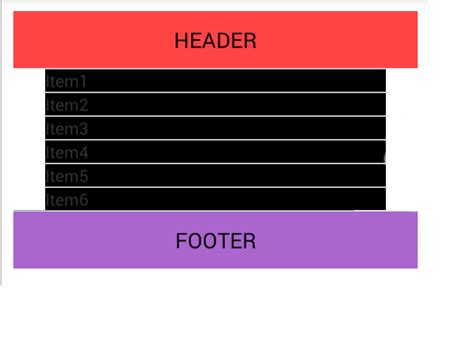 Android How To Tune Width Of Listview Header And Footer Correctly Stack Overflow