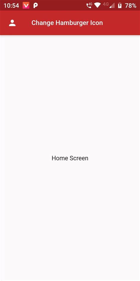 The Home Screen Is Shown With An Arrow Pointing To Change Hamburger Icon