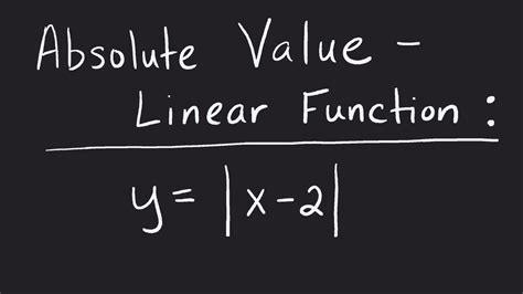 What Is A Linear Absolute Value Function At Vaughn Josephs Blog