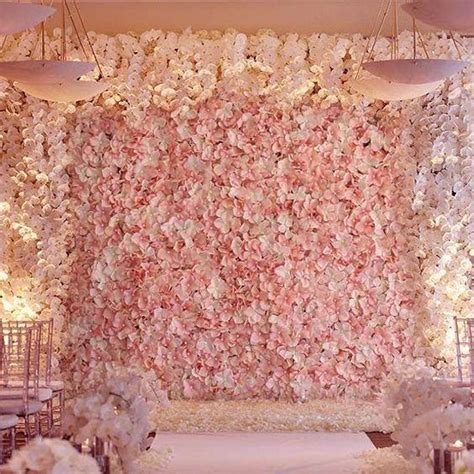 Pink Hydrangea Flower Panel Wedding Decor Floral Decor Flower Wall