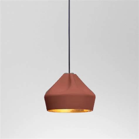 Pleat Box 24 E14 Terracotta Gold E14 Diez Company