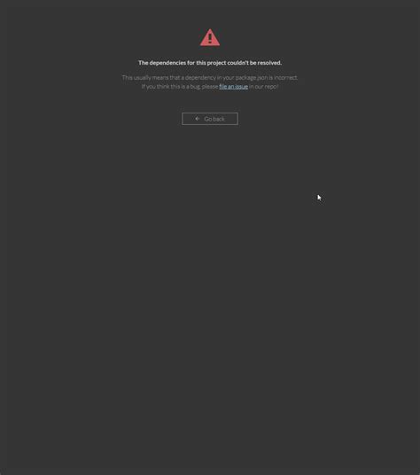 Depdependency Issue Issue 740 Stackblitz Core GitHub