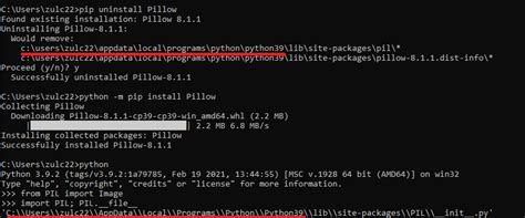 Install Doesn T Work Consistently On Python Issue Python Pillow Pillow Github
