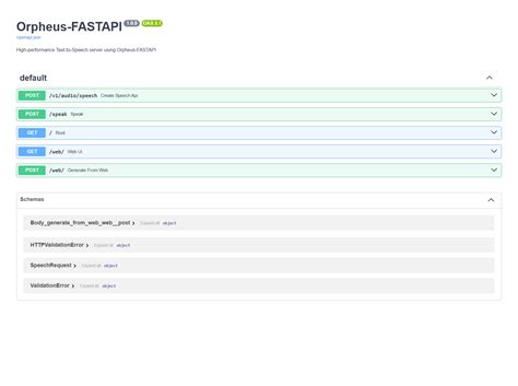 github shaakz orpheus fastapi high performance text to speech server