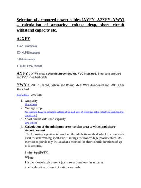 Module 4 Notes Armoured Cable Pdf