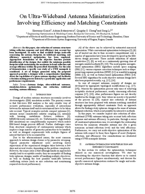 On Ultra Wideband Antenna Miniaturization Involving Efficiency And Matching Constraints