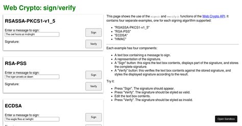 Mdndom Examples Sign Verify Codesandbox