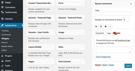 Easily Show Or Hide Widgets On Specific WordPress Pages Or Posts PremiumCoding