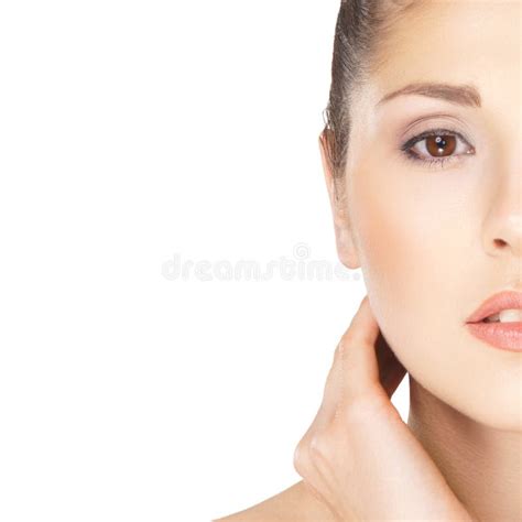 Young Girl With A Gentle Nude Makeup And Hairstyle Beautiful Model