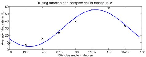 8 Tuning Function Of Complex Cell No 7 See Text For Details