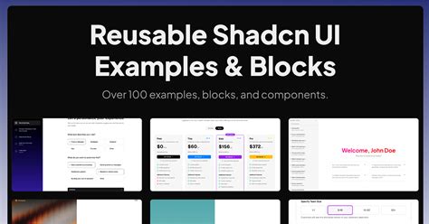 Shadcn Examples Component Showcase For Shadcn Ui All Shadcn