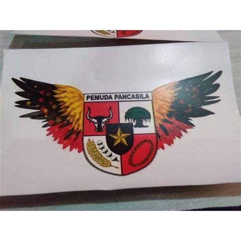Jual Ukuran 32x24cm Stiker Logo Pemuda Pancasilastiker Ormas Pp Besar Shopee Indonesia