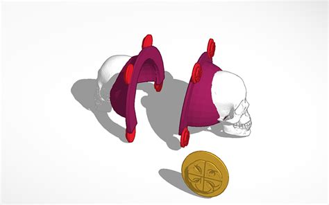 3d Design Necromancer`s Shoulder Pad Tinkercad