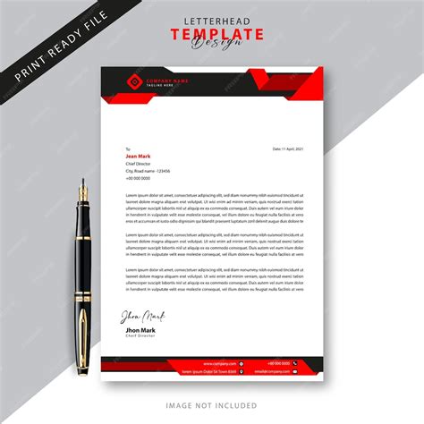 Разработка фирменного бланка Премиум вектор