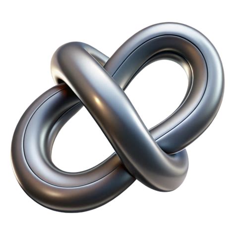 Interlocking Metal Forms Abstract 3d Render 56547254 Png