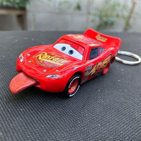 Lightning Mcqueen Cars Keychain Etsy