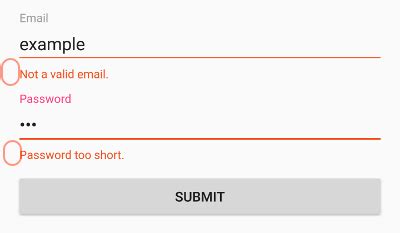Request Feature Invalid Message With Icon In TextFormField Issue