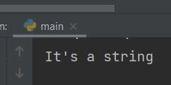 Python If Not String Example Code