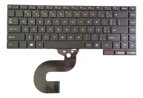 Teclado Positivo Motion C D C Di Tecla Netflix Novo Frete Gr Tis