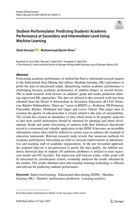 Pdf Student Performulator Predicting Students Academic Performance