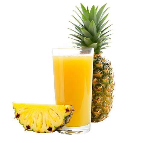Ai Generated Pineapple Juice And Slices Of Pineapple Png 37133422 Png