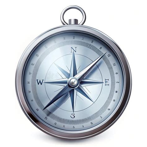 Minimalist Compass With Clean Lines Stock Illustration Illustration