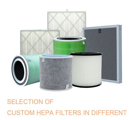 Selection Of Custom Hepa Filters In Different Sizes
