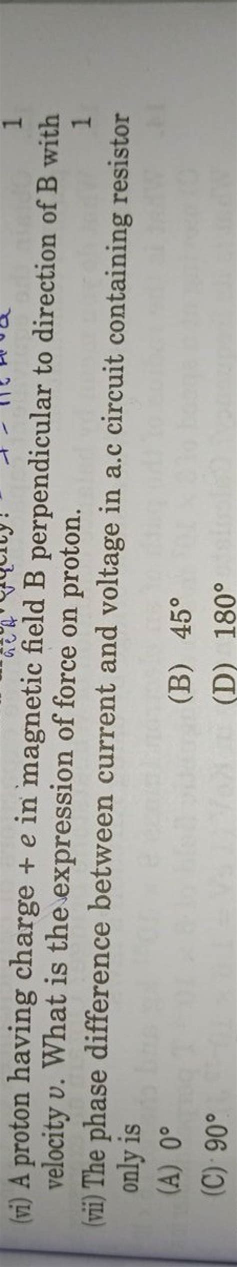 A Proton Having Charge E In Magnetic Field B Perpendicular To Direction