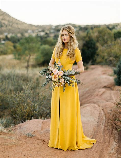 Lemon Sunflower And Marigold Yellow Bridesmaids Dresses