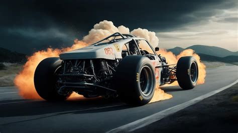 Premium Photo Generative Ai Illustration Of Mighty Racing Open Wheel