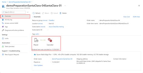 Manage Azure Edge Hardware Center Orders Microsoft Learn