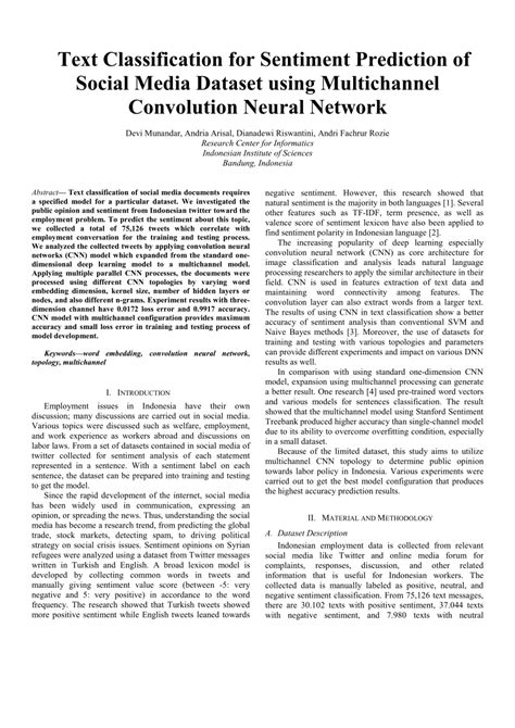 pdf text classification for sentiment prediction of social media