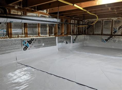 Basement Systems Vancouver Before And After Photo Set Crawlspace Insulation Upgrade