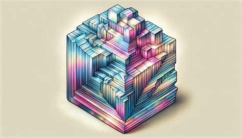 Bismuth Crystal Unique Structure Stunning Colours And Diverse