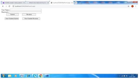 ASP NET ViewState Example Of ASP NET ViewState